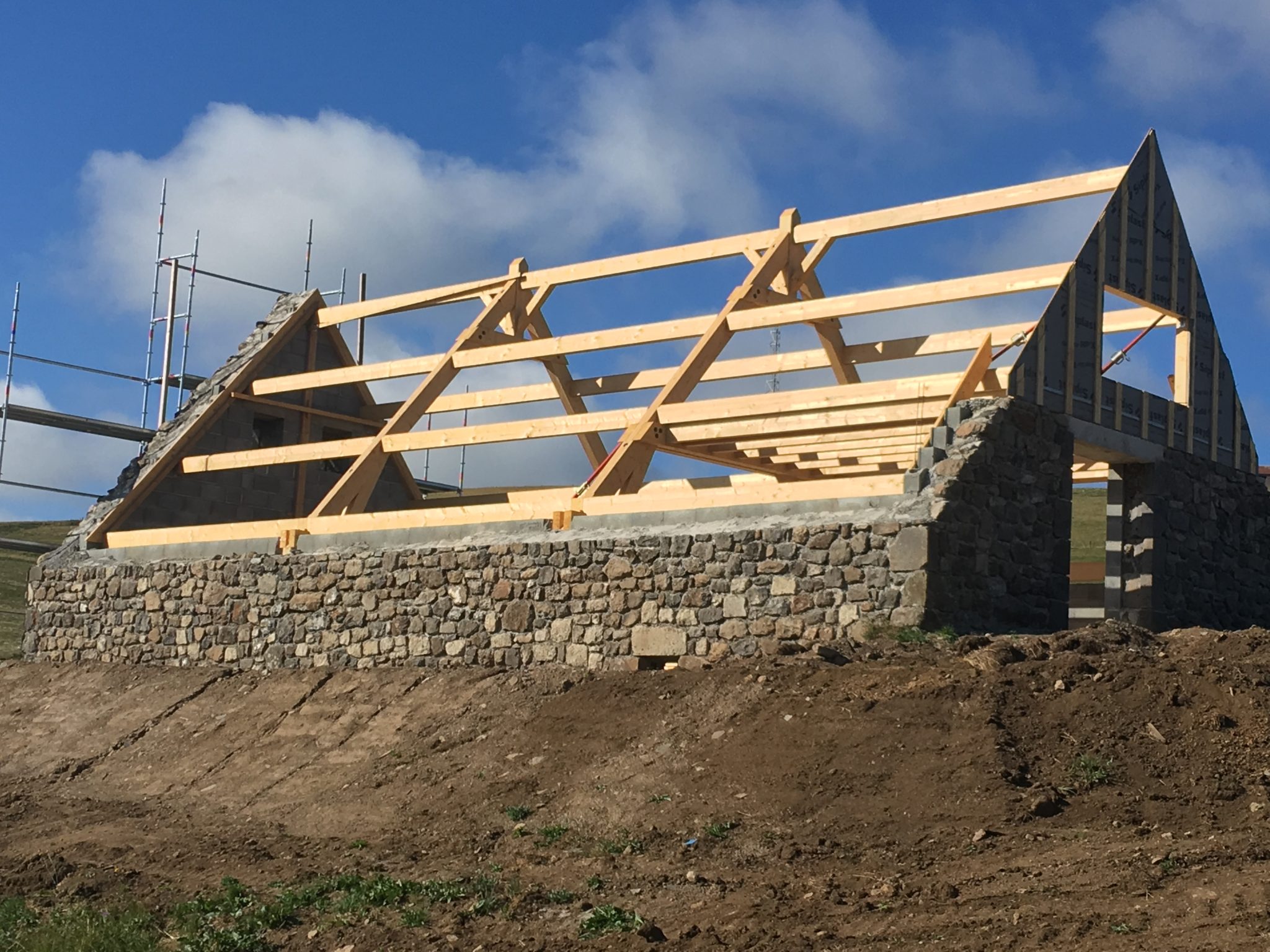 Reconstruction d'un buron - ArtisaBat Auvergne